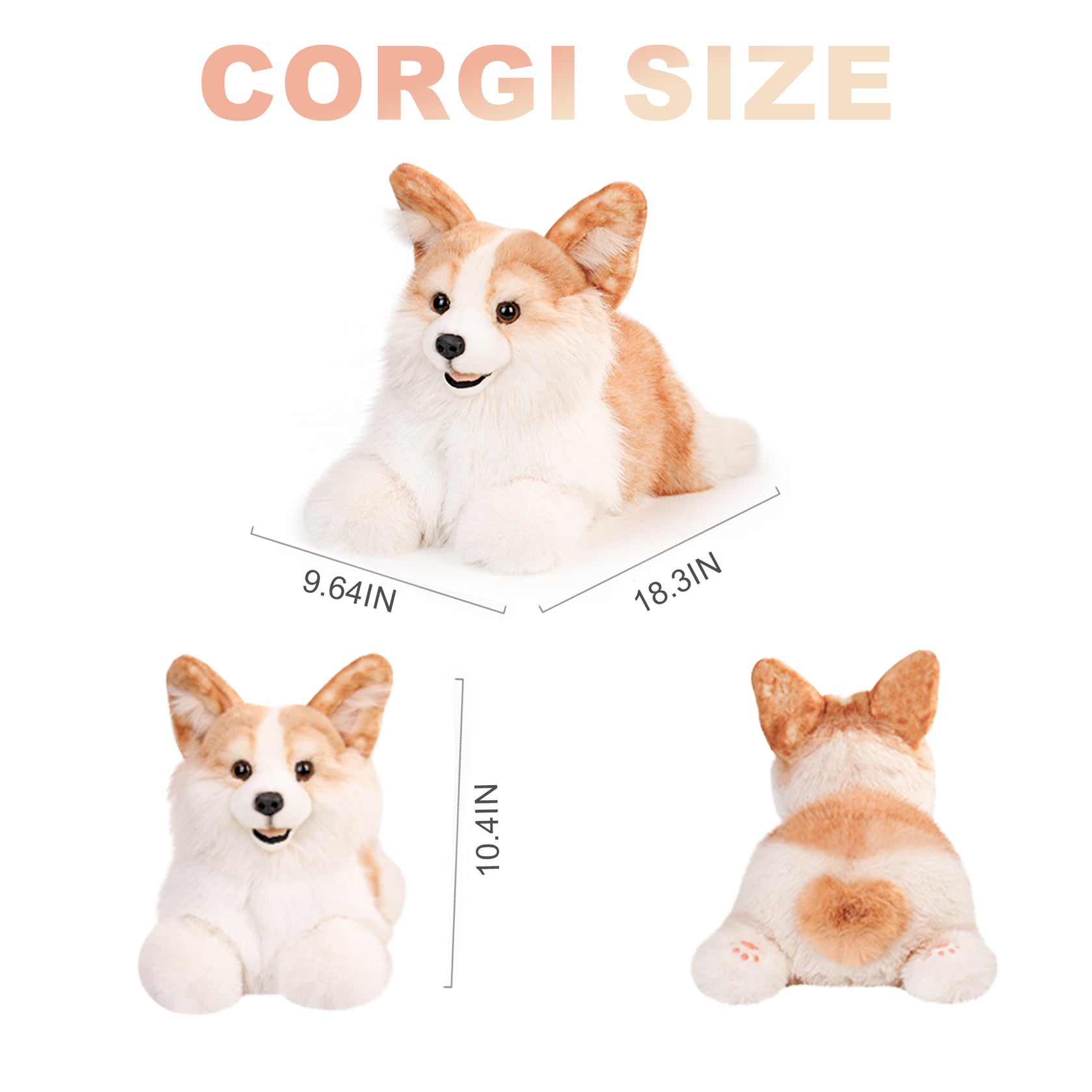 Chongker Realistic Stuffed Animals